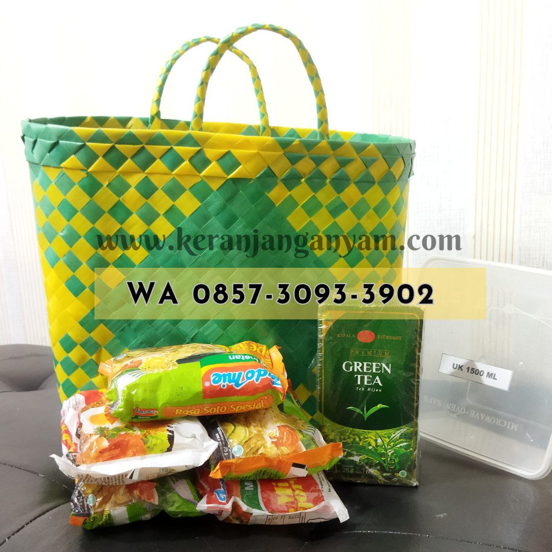 Tas Anyaman Plastik untuk Sembako Ukuran Besar - Keranjang Tas Anyaman